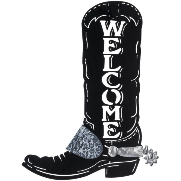 Cowboy Boot Welcome Sign - The Connected Rider San Antonio English Tack ...