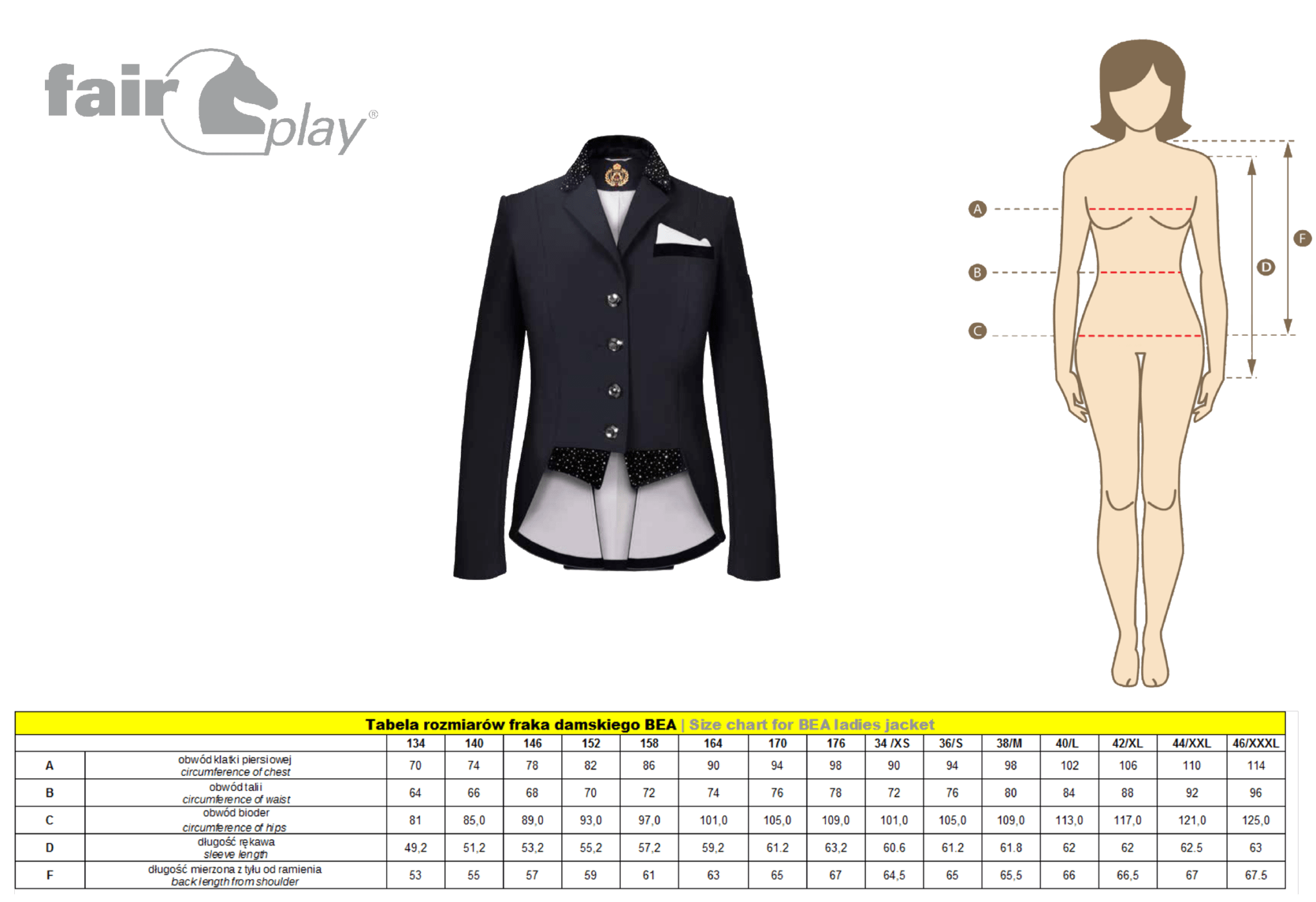 Fair Play Bea Dressage Show Jacket - The Connected Rider San Antonio ...