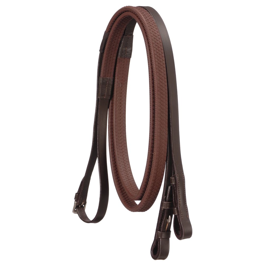 Raised Rubber Grip Reins - The Connected Rider San Antonio English Tack ...