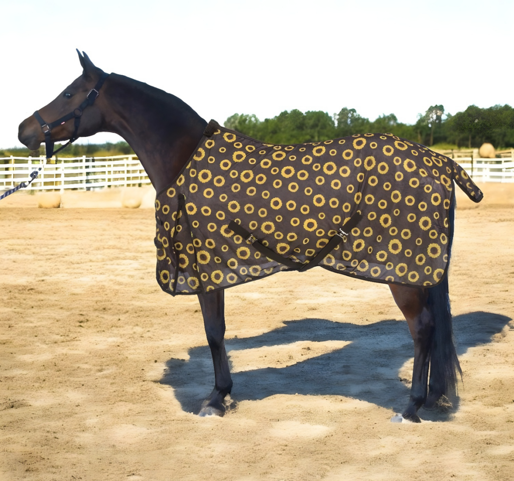 Tough1 Poly Mesh Sunflower Summer Sheet - The Connected Rider San ...