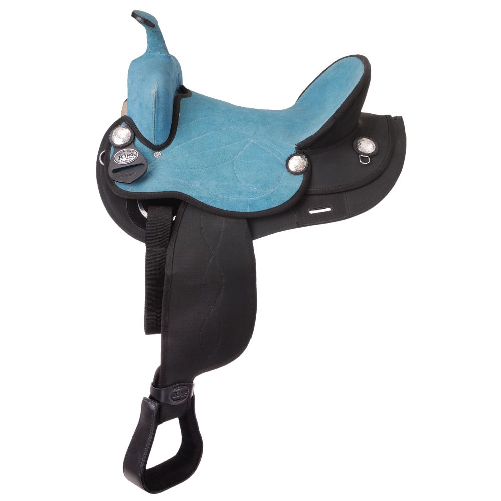 King Series Wide Synthetic Round Skirt Competition Saddle - The ...