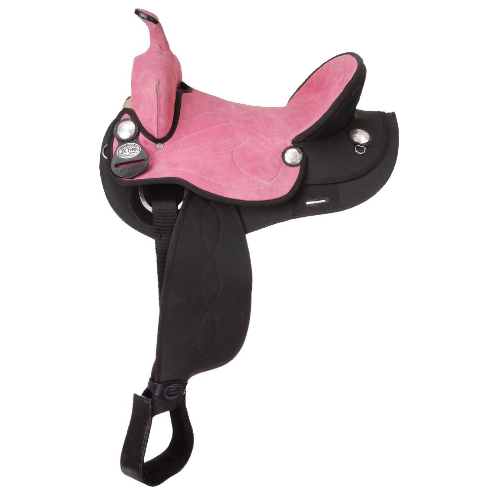 King Series Wide Synthetic Round Skirt Competition Saddle Package - The ...
