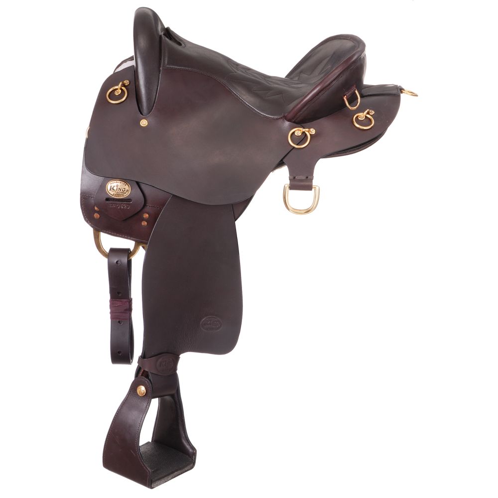 King Series Trekker Tooled Endurance Saddle with Horn - The Connected ...