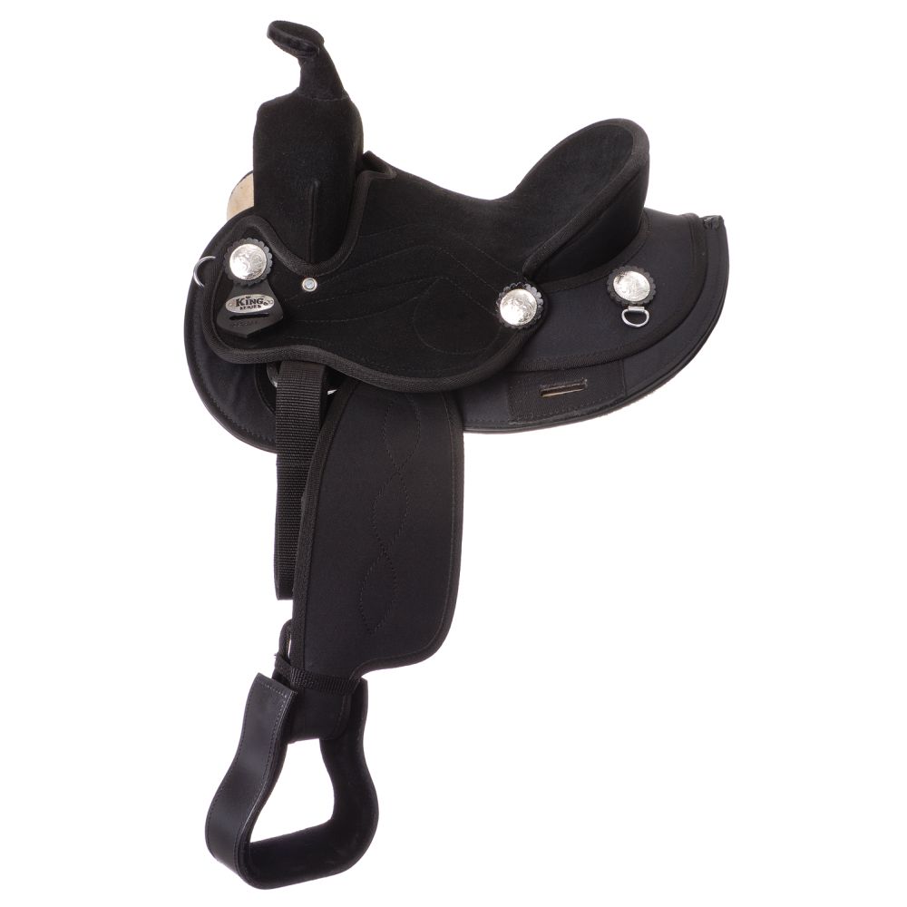 King Series Wide Synthetic Round Skirt Competition Saddle - The ...