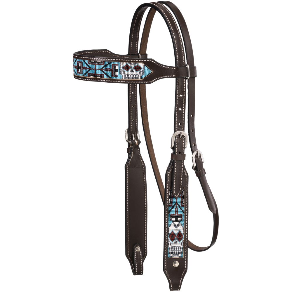 Royal King Beaded Diamond Single Ear Headstall - The Connected Rider ...