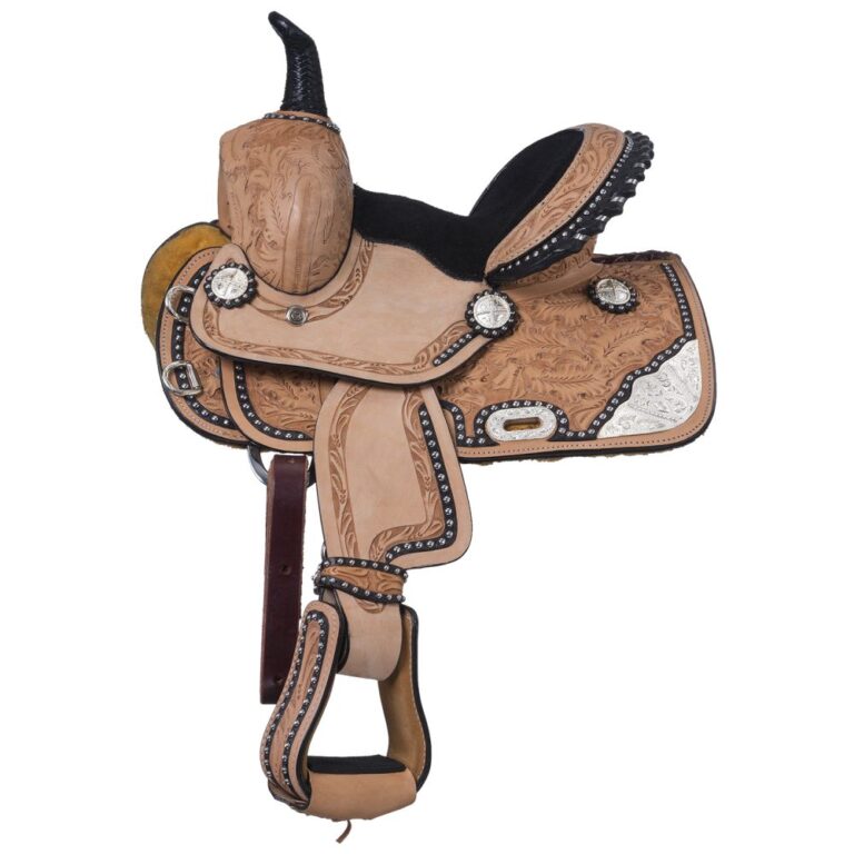 Silver Royal Mini Burn the Breeze Barrel Saddle - The Connected Rider ...